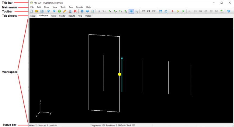 The AN-SOF Interface › AN-SOF Antenna Simulation Software
