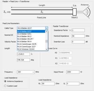 Adding a Feed Line and Transformer › AN-SOF Antenna Simulation Software