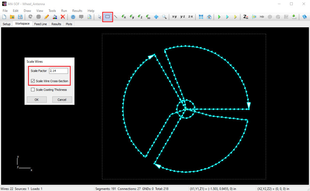 Accurate Analysis Of Solid Wheel Antennas At 24 Ghz Using Cost Effective Simulation › An Sof